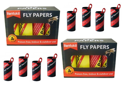 Rentokil FF40 Pesticide Free Sticky Fly Paper (Choose quantity required ...