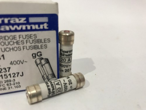 Ferraz Shawmut 8X31 20A 400V gG J215127J Box With 10 Fuses FR8GG40V20I ...