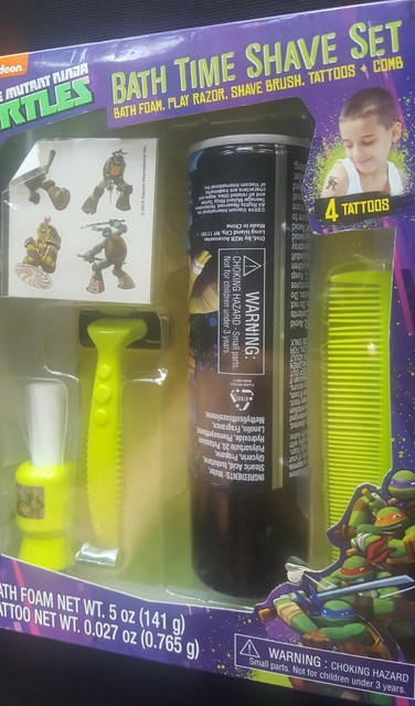 Teenage Mutant Ninja Turtles Kid Bath Time Toy Shave Kit Set for sale ...