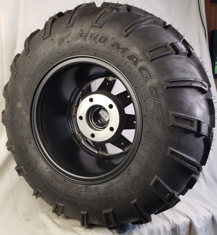 KUBOTA RTV X900 1100 1120 1140 TIREs WHEELs RIMs 25x10-12 440MAG 5/4.5 ...