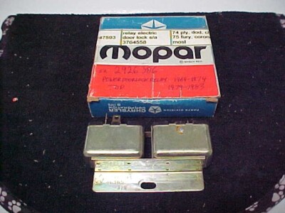 NOS MOPAR 1969-1976 POWER DOOR LOCK RELAY 1979-1993 CONVERTIBLE TOP ...