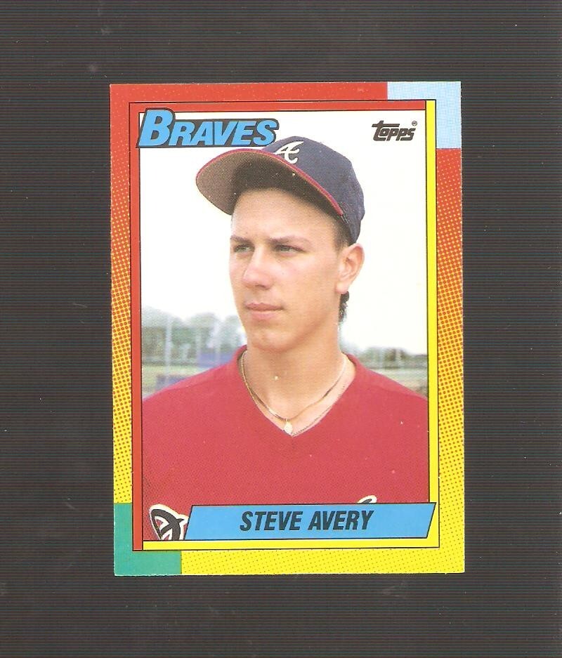 steve avery 1990 topps traded,john f kennedy hs,taylor,trenton mi ...