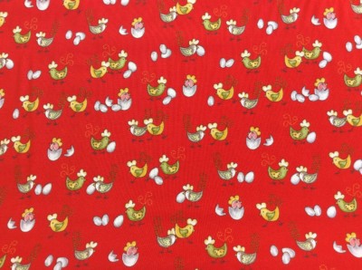 Henry Glass - Country Cuisine By Isabelle Biche - Chicken Fabric - 100% ...