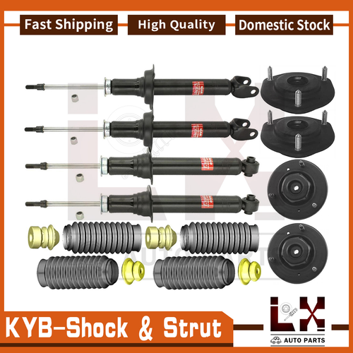 Front + Rear Shock Absorbers Strut Mount & Bellows KIT KYB For Lexus ...