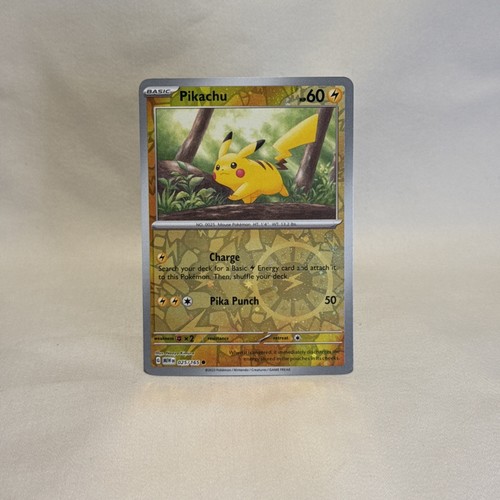 Pikachu 025/165 EN 151 Promo Cosmos Reverse Holo Costco Exclusive NM ...