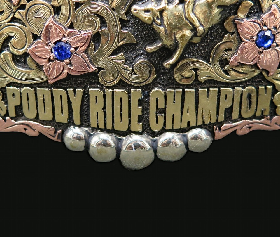 The Gundy Pub Jackpot Bull Riding Poddy Ride Rodeo Champion Trophy Belt ...