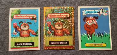 nintendo duck hunt duck hunter Garbage Pail Kids refractor WE HATE THE ...