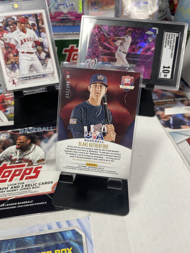 2014 Blake Rutherford Panini USA Baseball Auto /499 | eBay
