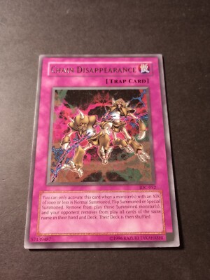 Yu-Gi-Oh! Chain Disappearance Rare Trap Card IOC-052 LP | eBay