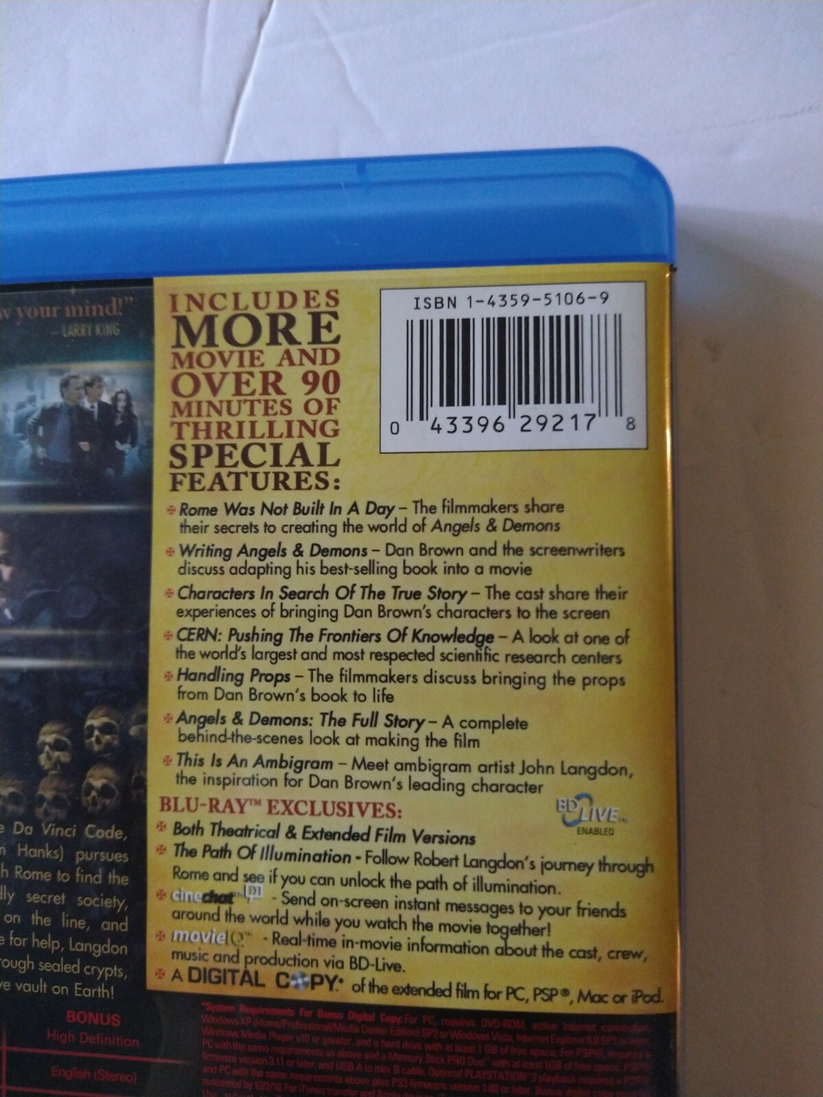 Dvd Angels And Demons 2 Disc Theatrical And Extended Edition [blu Ray