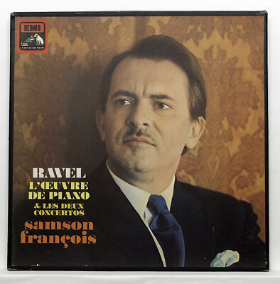 SAMSON FRANCOIS ⸺ RAVEL piano works & piano concertos ⸺ EMI 4xLPs +7 ...