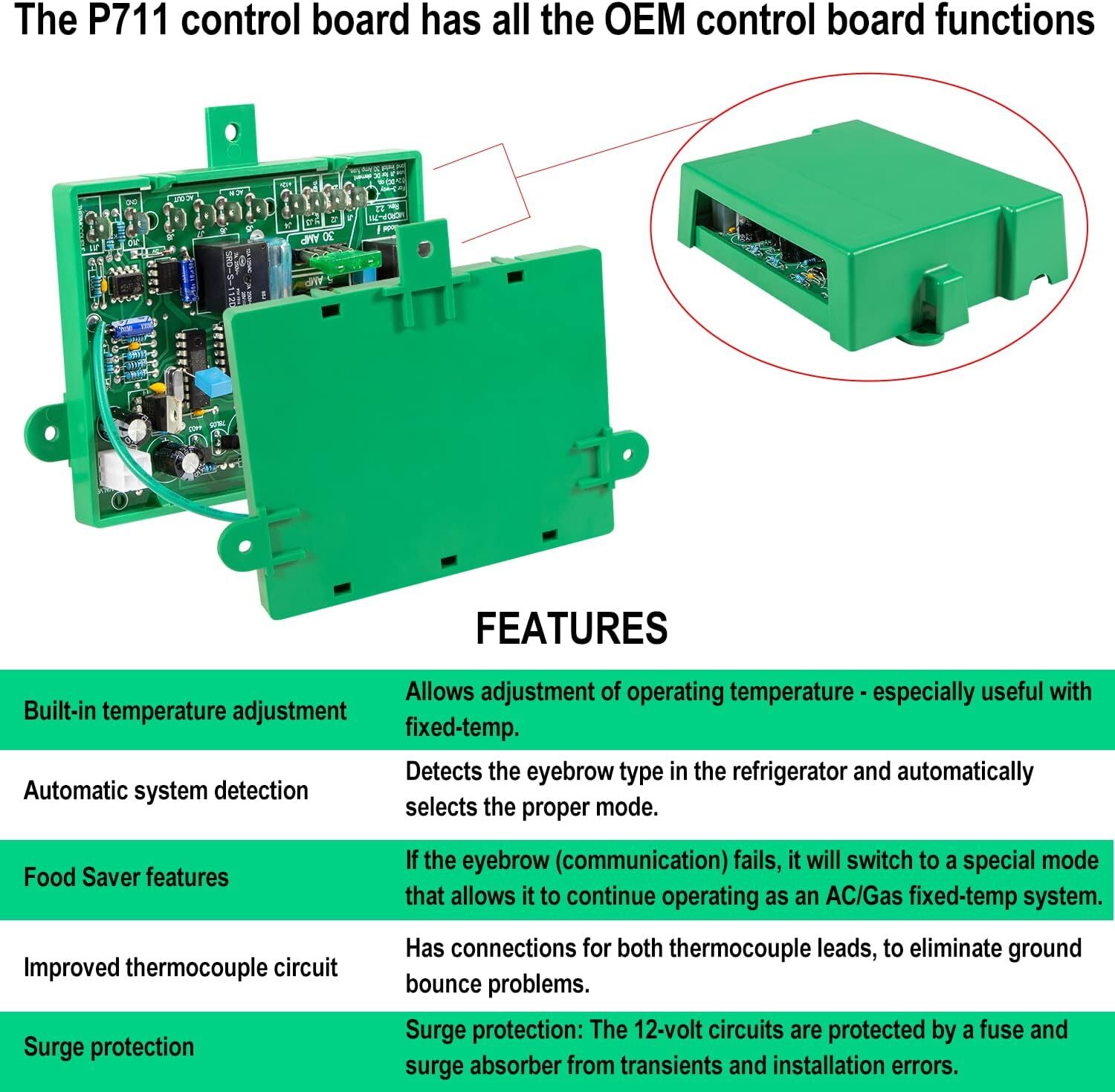Refrigerator Main Power Control Circuit Board For Dometic 2/3 Way RV ...