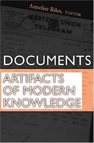 Documents : Artifacts of Modern Knowledge by Annelise Riles (2006 ...