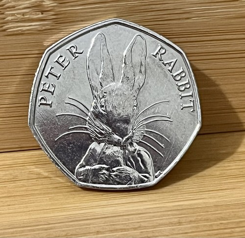 2016 Beatrix Potter PETER RABBIT Whiskers 50p coin Fifty Pence UK Coin ...