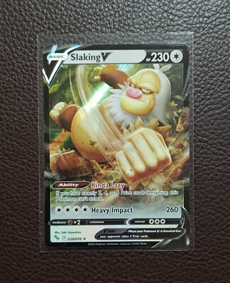 Pokémon TCG NM Slaking V 058/078 Pokémon GO Holo Ultra Rare | eBay