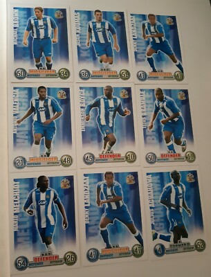 Match Attax 2007/08 (0708) - Wigan Athletic - Set of 9 base cards. | eBay