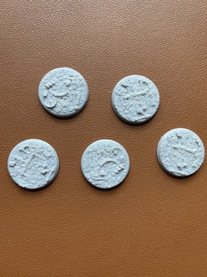 Warhammer 40k Textured 25mm Bases - 3D printed 5 Pack | eBay
