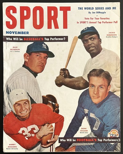 1952 Sport Magazine-Jackie Robinson Doak Walker Allie Reynolds ...