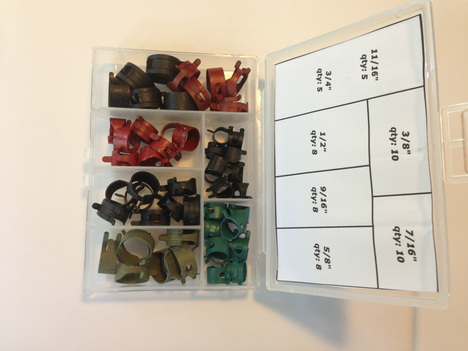 Fits GM Chevy 54 Asst Pack Vacuum Hose Pinch Spring Clamp Kit Clamps ...