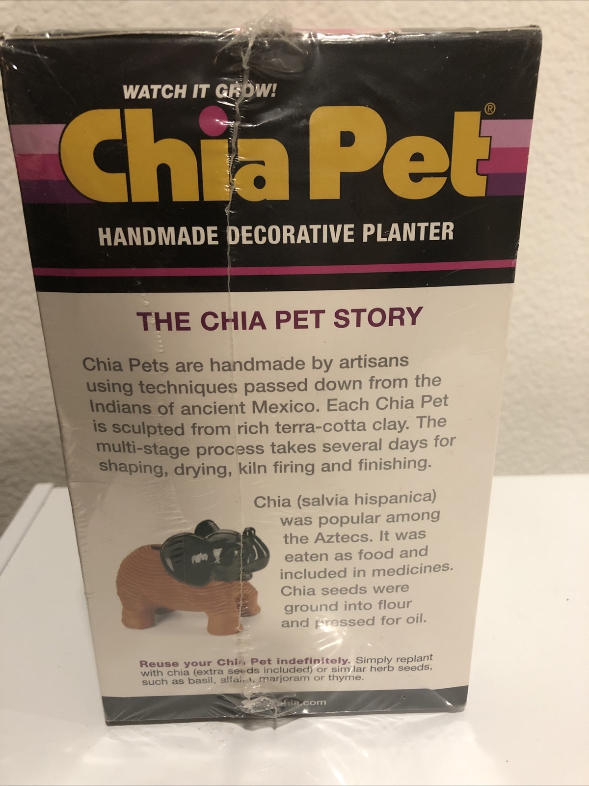 Chia Pet Handmade Decorative Planter - Elephant - Watch It Grow Brand ...
