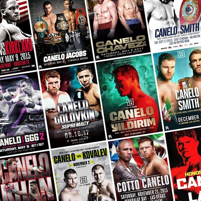 CANELO ALVAREZ Classic Fight Posters | Boxing Wall Art Print | Saul ...
