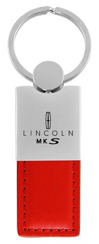 Lincoln MKS Duo Rectangular Leather Key Chain (Red) | eBay