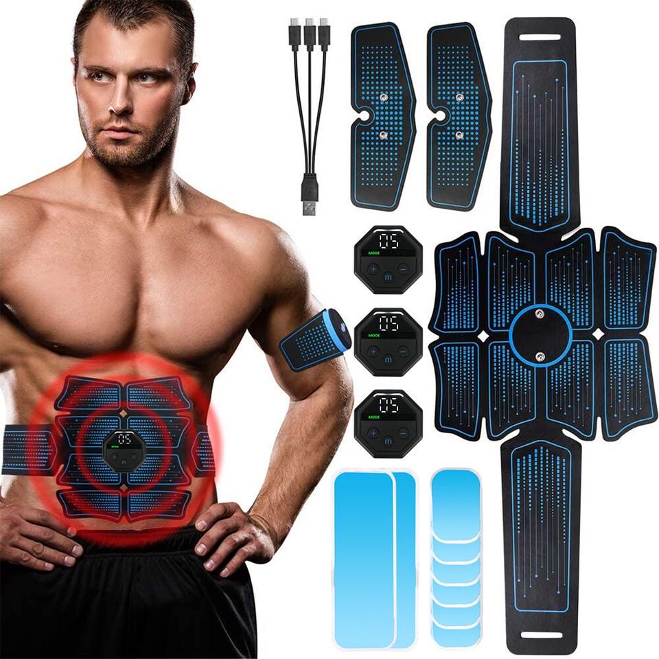 ABS Stimulator Men Women Body Fitness EMS Abdominal Arm Muscle Trainer ...