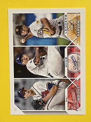 Yu Darvish Julio Urias Kyle Wright 2023 Topps Series One NL Wins ...