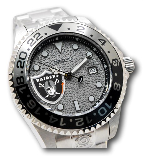 Invicta NFL Las Vegas Raiders Men's 47mm Pro Diver Automatic Watch ...