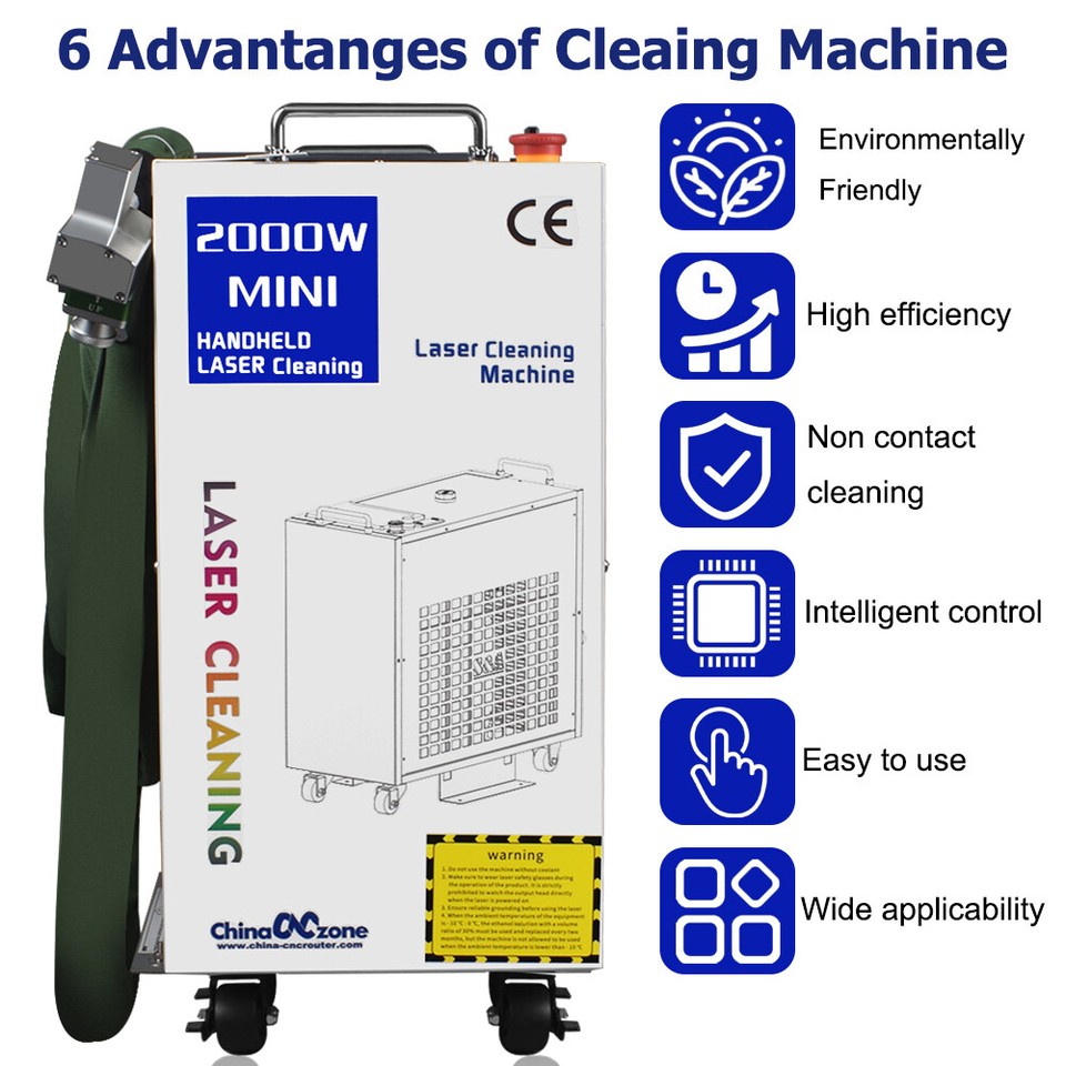 2000W Laser Rust Removal Tool Handheld Laser Cleaning Machine Remove ...