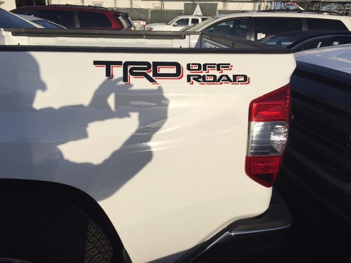Toyota Tundra TRD Off-Road bedside decal BLACK/RED 75996-0C070-A2 ...