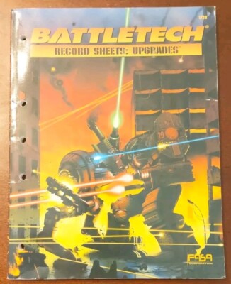 Classic Battletech: Record Sheets: Upgrades (FASA 1728) | eBay