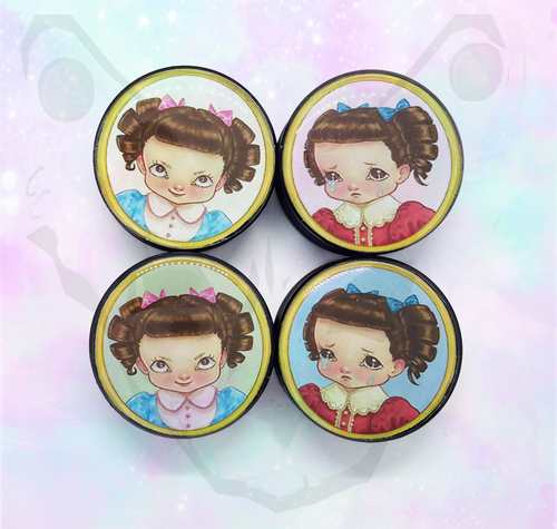Pair Melanie Martinez Cry Baby Cute Ear Plugs Gauge Goth Big Size | eBay