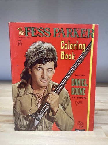 1964 The Fess Parker Daniel Boone Color Book #9596 NBC TV Show MINTY ...