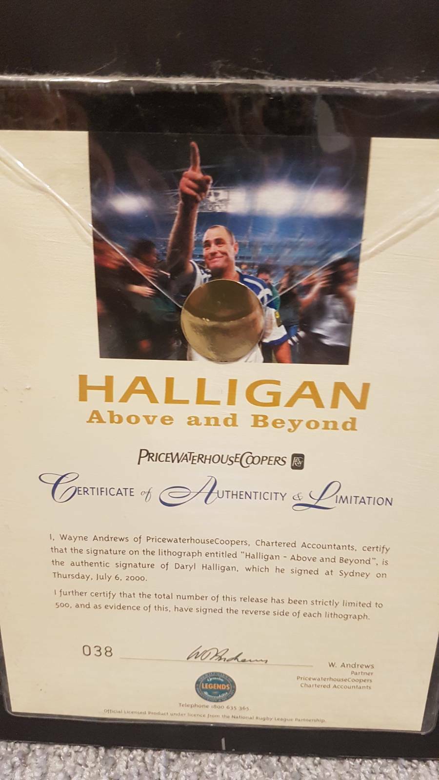 NRL GENUINE LEGENDS MEMORABILIA | eBay