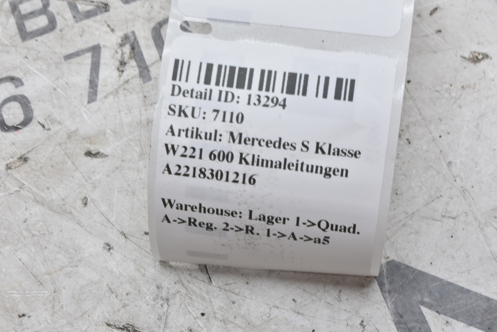 MERCEDES S CLASS W221 600 Air Conditioning Lines A2218301216 | eBay