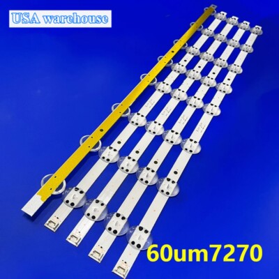 5Pcs LED strips For LG LGIT_Y19_60UM71 60UM71_REV02 60UM6900 60UM7100 ...