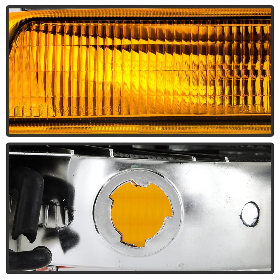 For 1998-2000 Ford Ranger Headlights w/Corner Lights Amber Signal 6pc ...