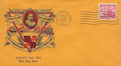 Maryland Tercentenary #736-1c FDC 1st Top Notch Cachet M4298 | eBay