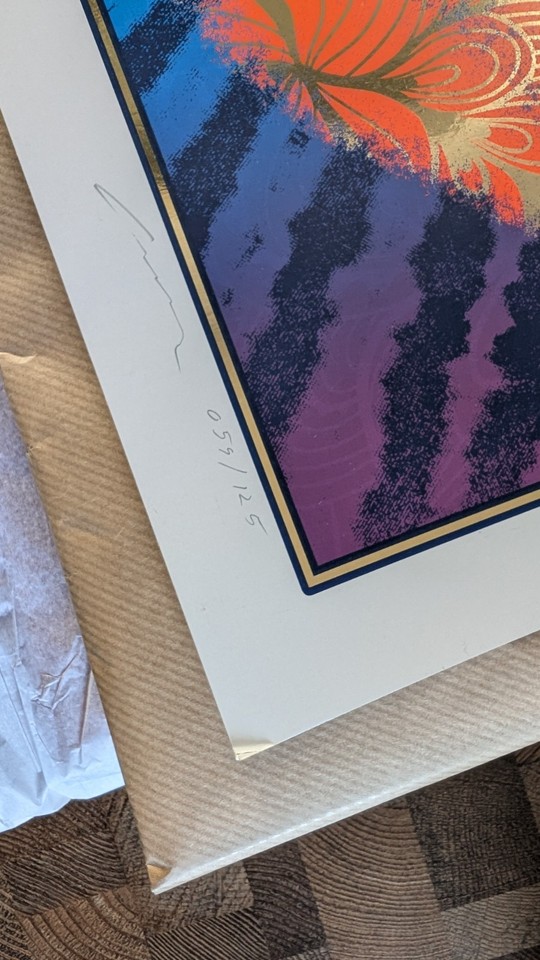 Adam Pobiak 'Inner Light' George Harrison Gold Foil Screen Print | eBay UK