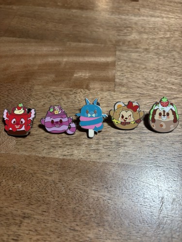 5 Disney Munchling Series 3 Pins - Leroy , Panic, Chip, Minnie ...