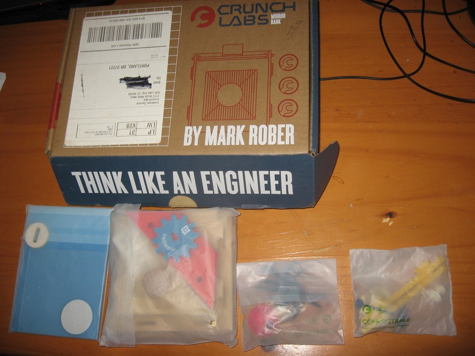 NEW, OPEN BOX Crunch Labs Mirror Bank Build Box by Mark Rober, STEM Toy ...