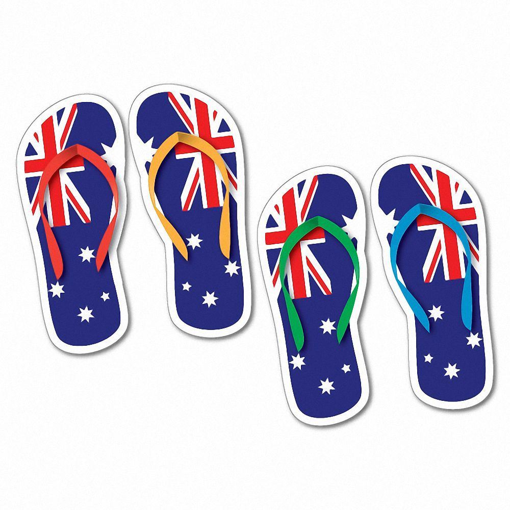 Aussie Thongs Sticker Aussie Car Flag 4x4 Funny Ute | eBay
