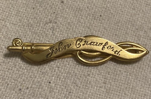 DAR engraved ancestor pin for John Crawford Daughters Of The American ...
