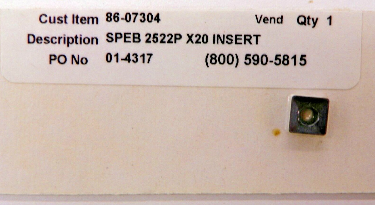 5 PIECES of K-TOOL SPEB 2522P X20 CARBIDE INSERTS F130 | eBay