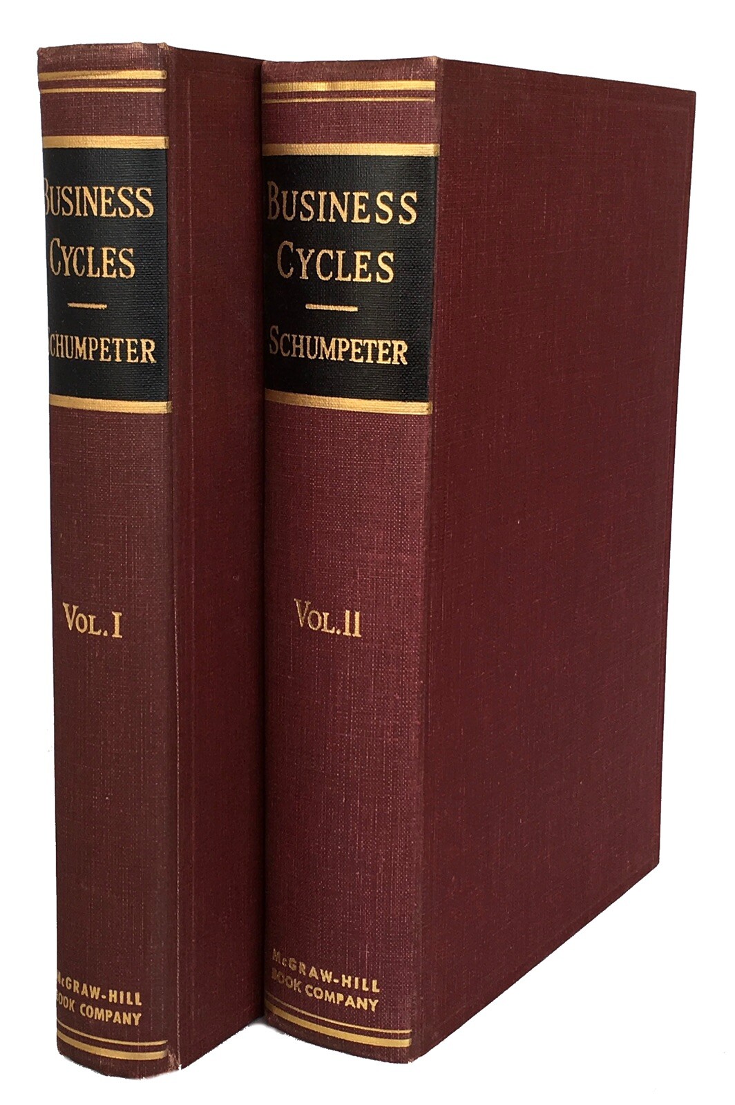 1939 Business Cycles Joseph Schumpeter 2 Vols. w/ DJ ~ Wall Street ...