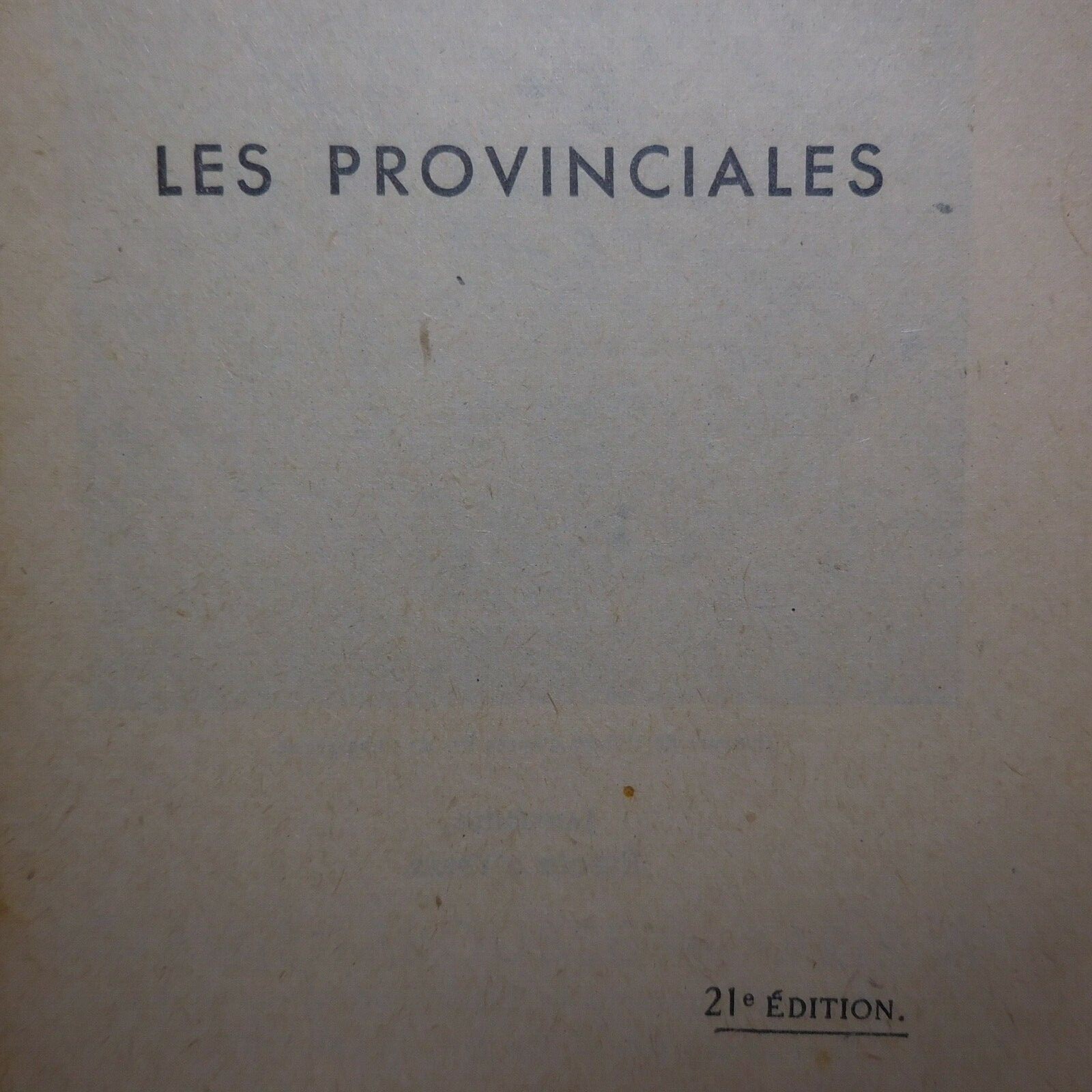 Pascal 1934 Les Provinciales littérature Classiques Larousse France ...