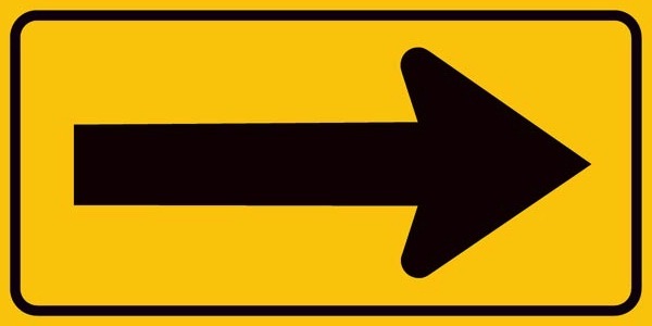 Single Sided Arrow Sign | eBay