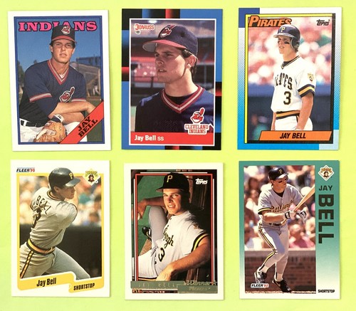 1988 Topps Jay Bell RC Cleveland Indians Pirates Diamondbacks Royals ...