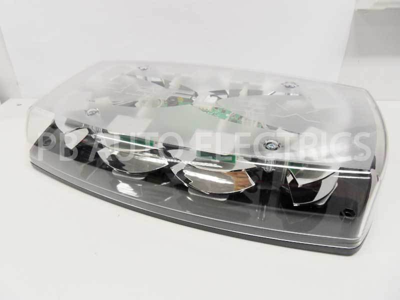 Vision Alert Dual Voltage 1 Bolt LED R65 Clear Reflex Mini Lightbar ...